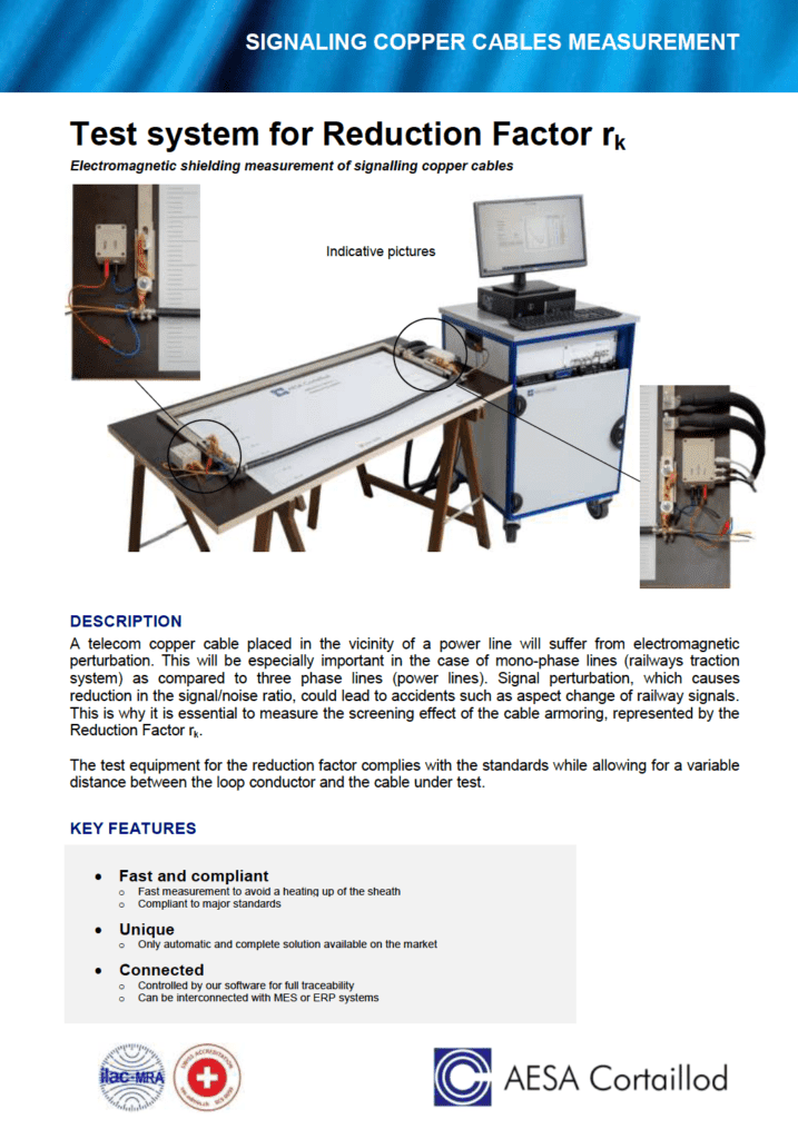 Reduction factor communication - AESA Cortaillod
